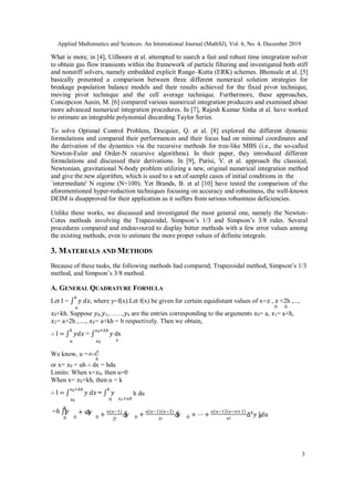 A NEW STUDY OF TRAPEZOIDAL, SIMPSON’S1/3 AND SIMPSON’S 3/8 RULES OF NUMERICAL INTEGRAL PROBLEMS ...
