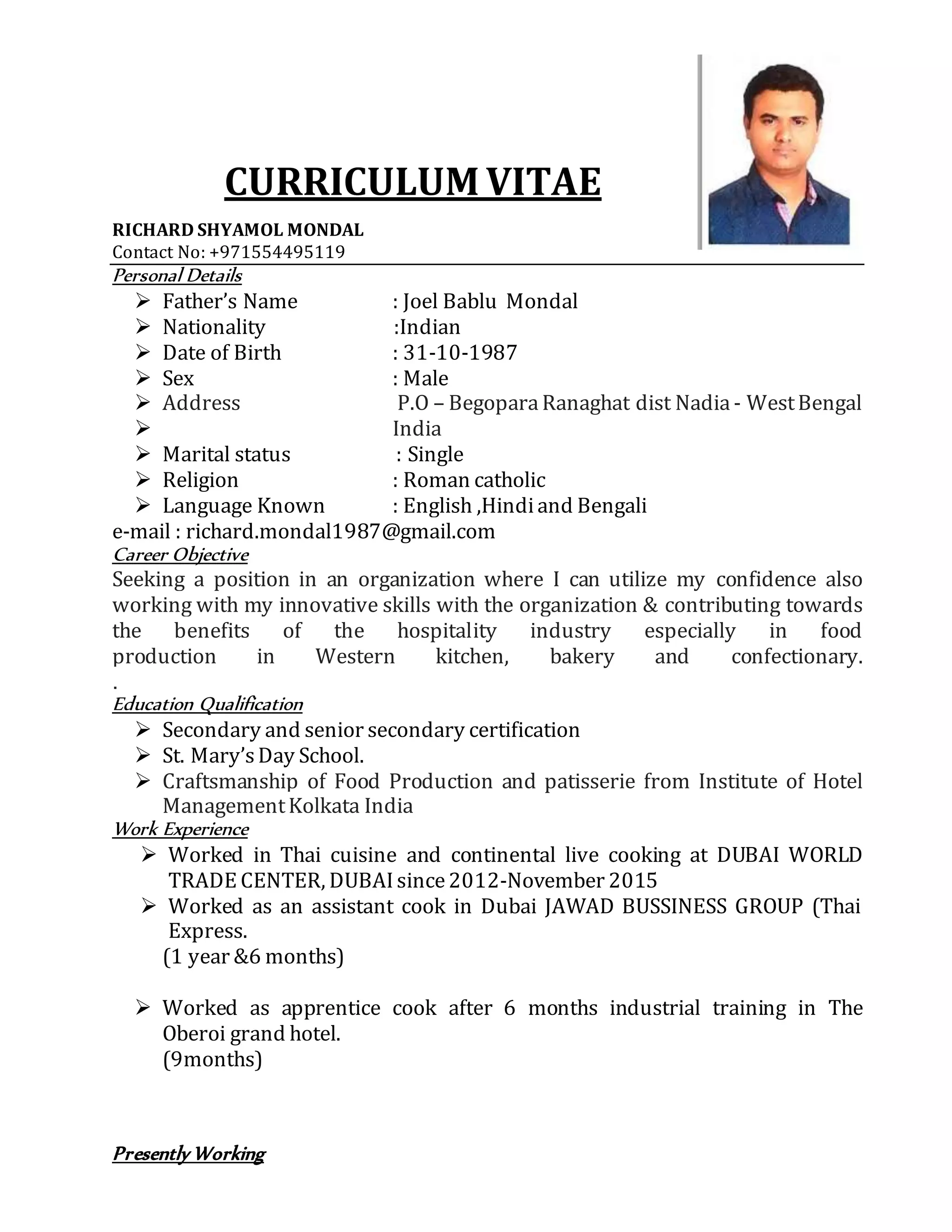 richard mondal cv (1) | DOCX