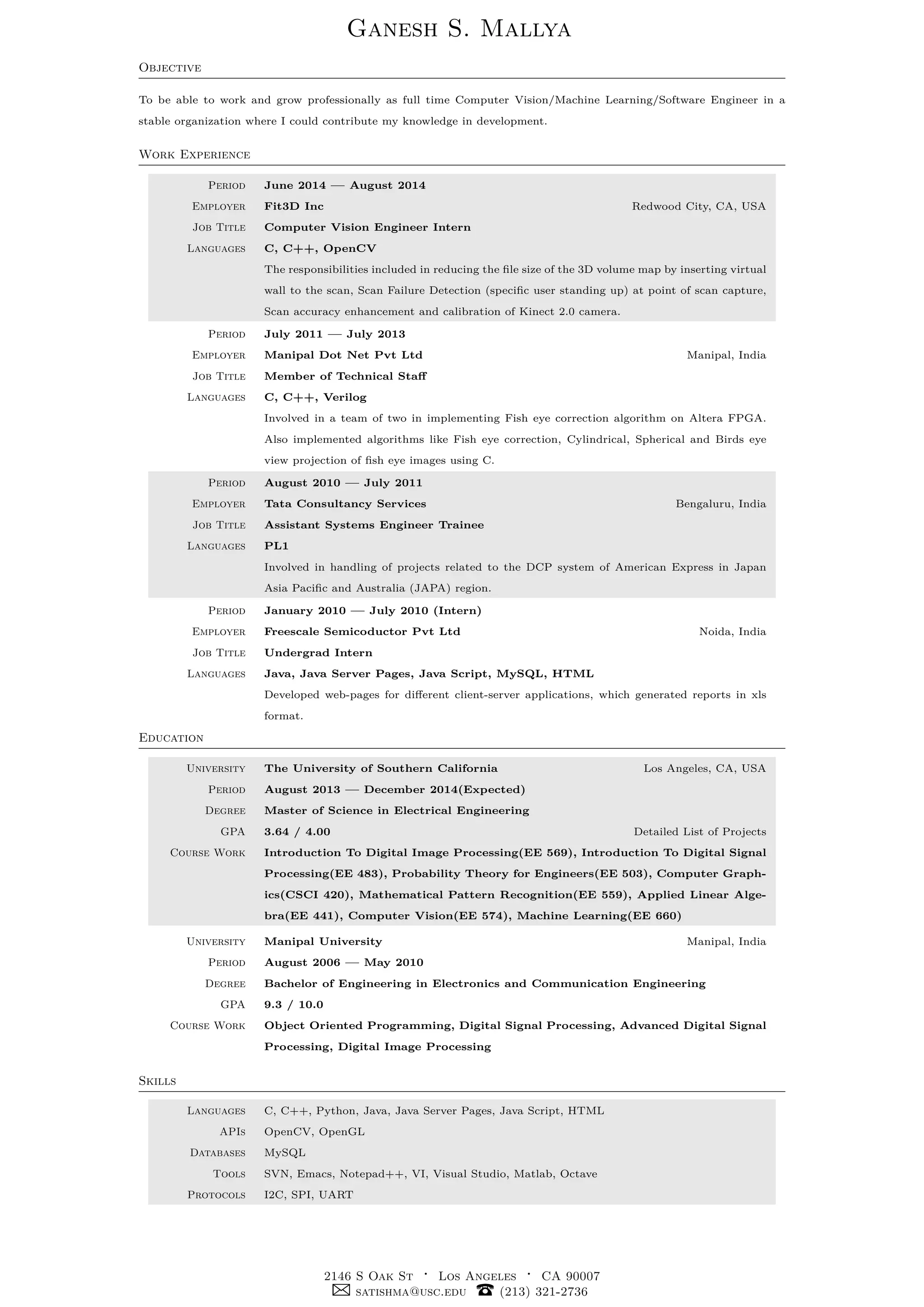 Ganesh_S_Mallya_USC_resume | PDF