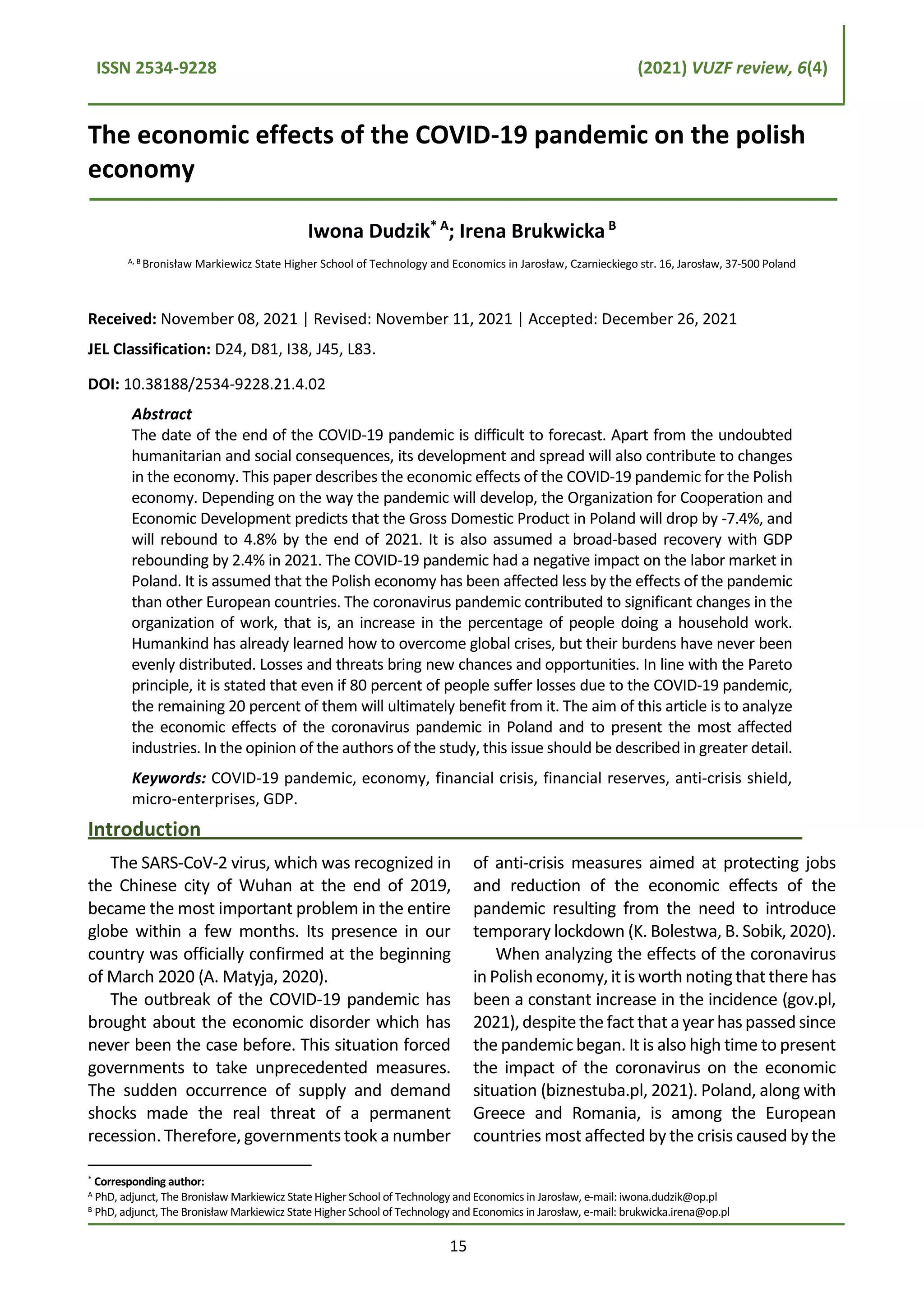 VUZF Review, Vol. 6 No. 4 (2021) | PDF