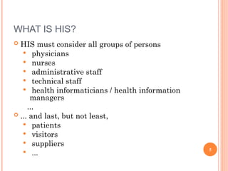 Introduction to health Information System | PPT