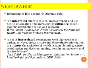 Introduction to health Information System | PPT