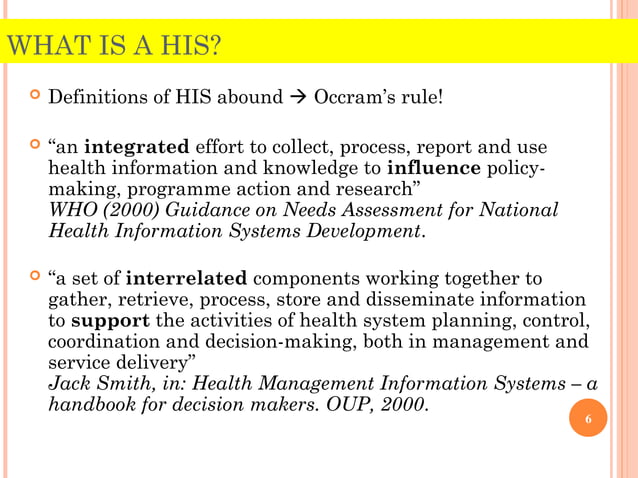 Introduction to health Information System | PPT