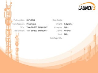 Powerwave LGP10211 | PPTX
