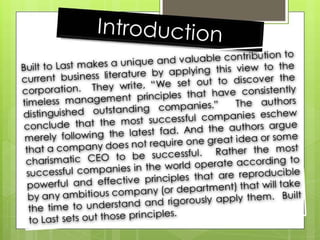 Siddharth Vithlani-Built to Last-Book-Review | PPT