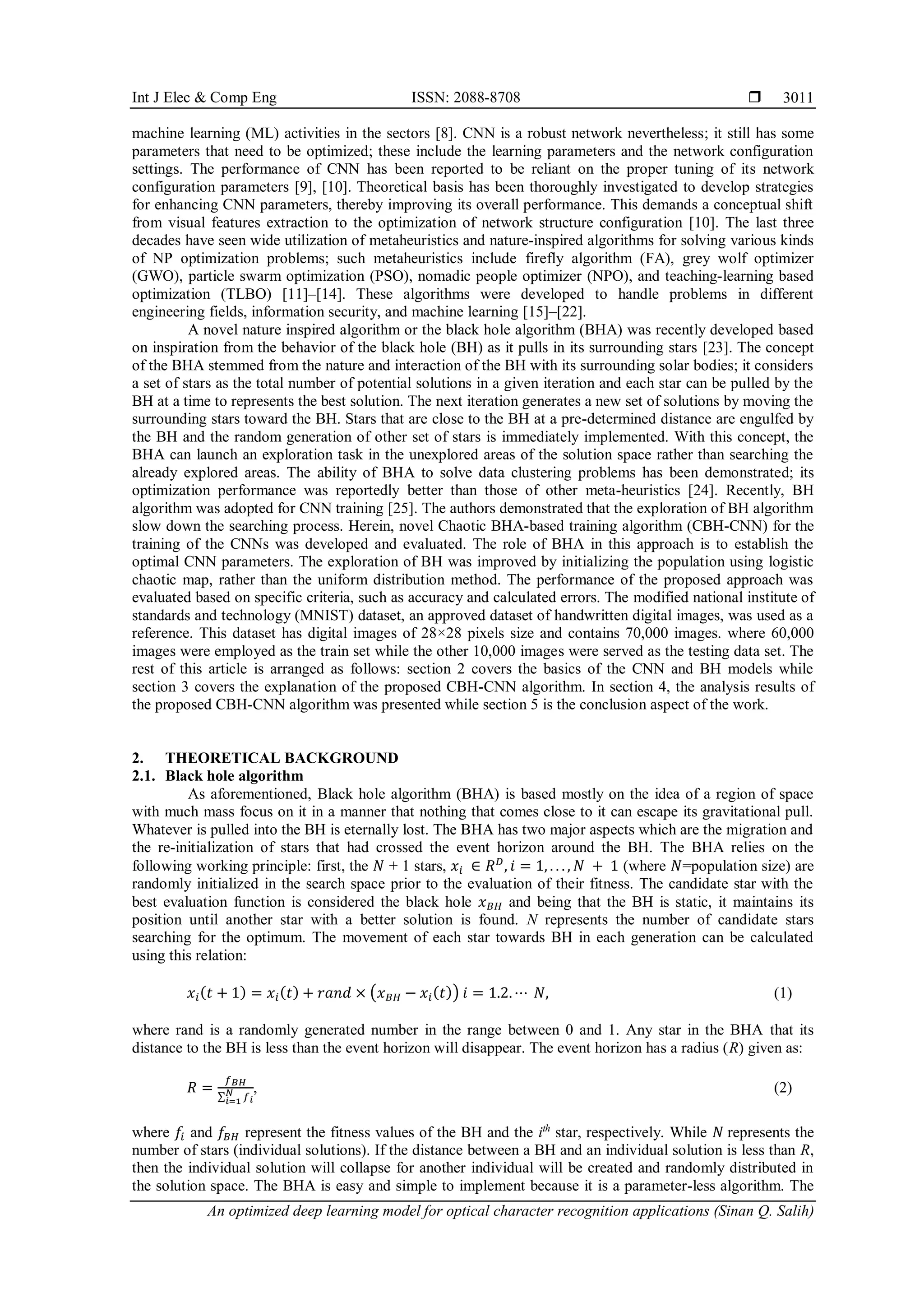 An Optimized Deep Learning Model For Optical Character Recognition Applications Pdf
