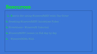 EDSUMMIT Minecraft | PPT