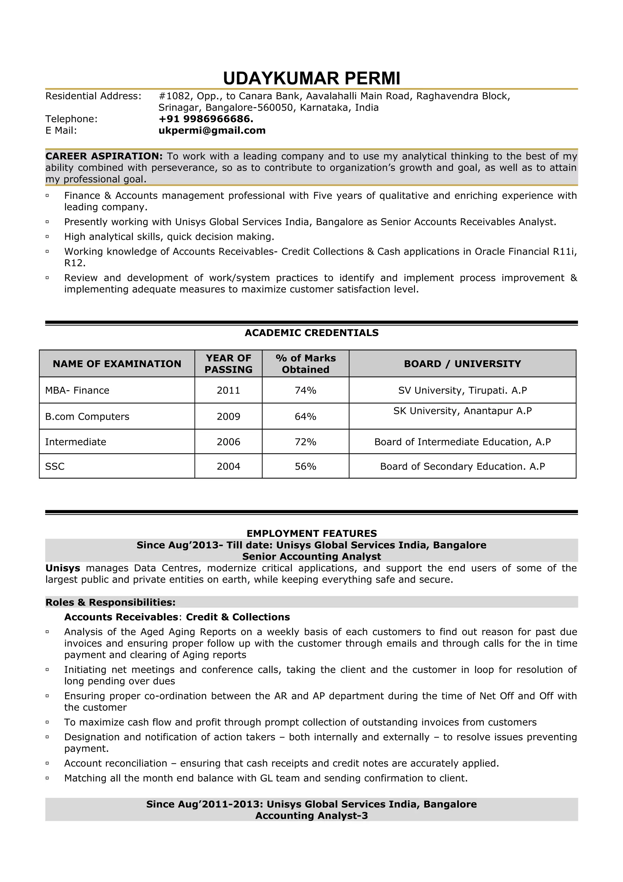 Udaykumar Permi_AR_Resume-Updated | DOC