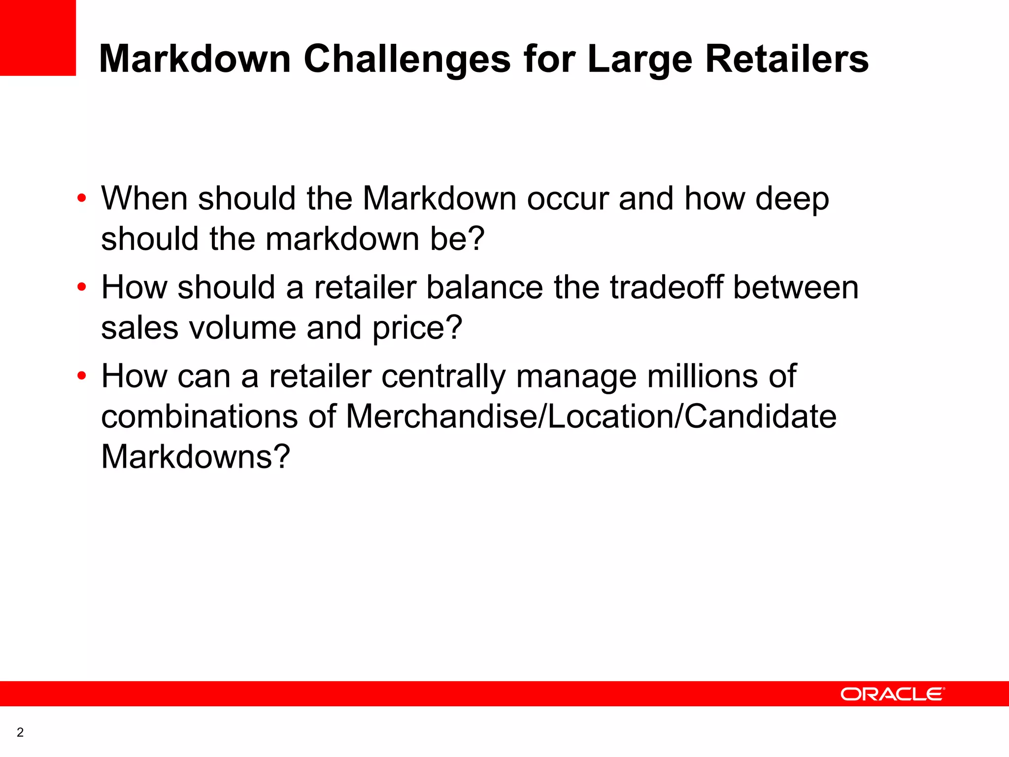 Markdown Optimization under Inventory Depletion Effect | PDF