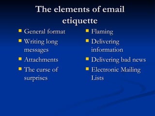 6437971 email-writing-ettiquettes- | PPT