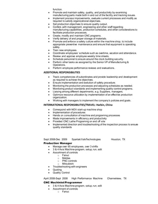 Dan_Resume 01 | DOCX | Manufacturing Industry | Industries