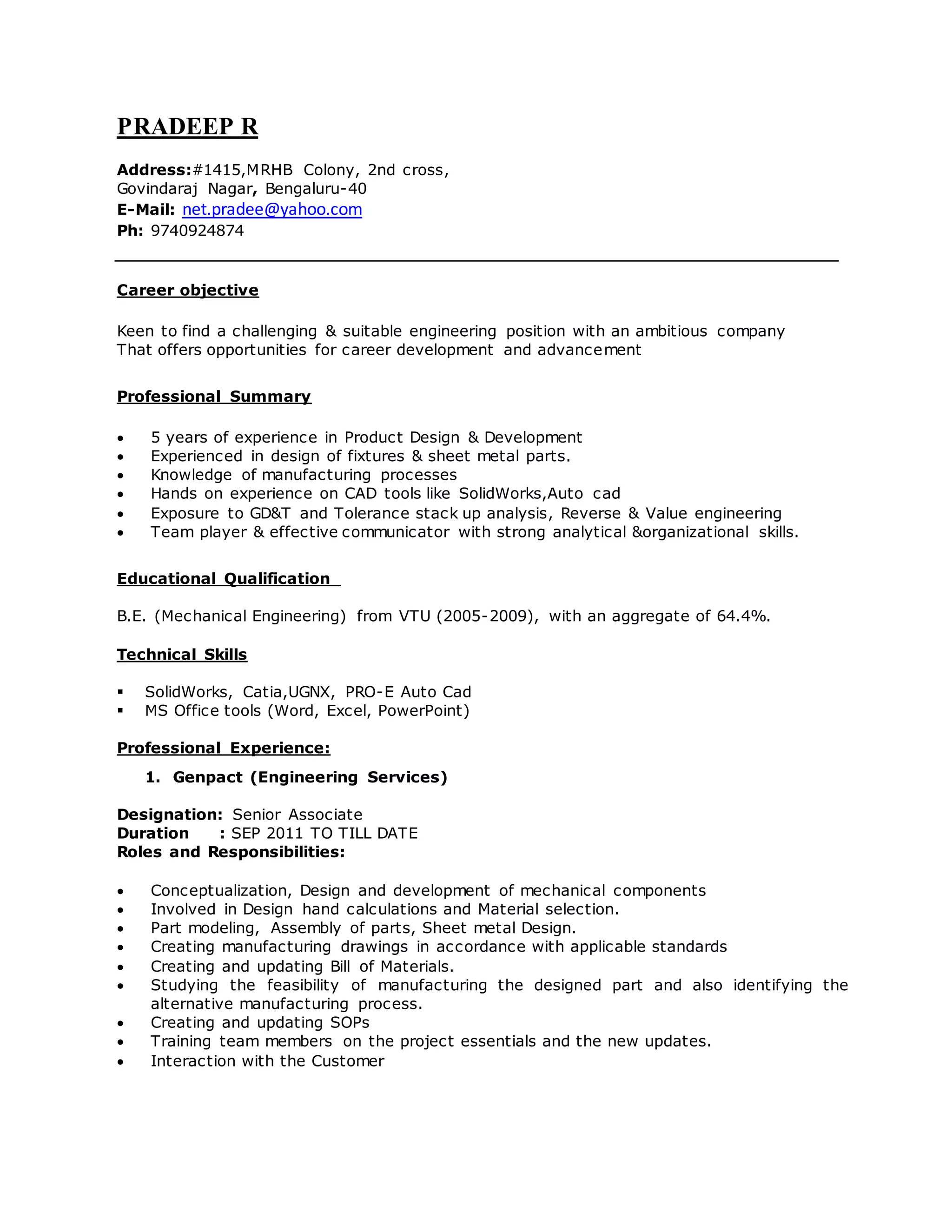 Pradeep_CV | DOCX