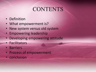 concept of empowerment | PPTX