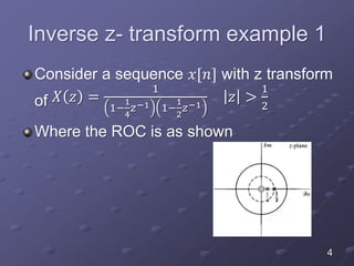 inverse z transform | PPTX