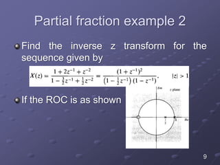 inverse z transform | PPTX