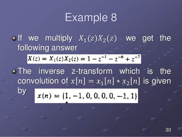 inverse z transform
