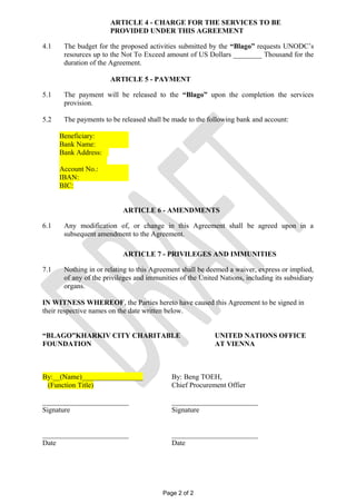 United Nations Agreement | PDF