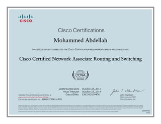 CCNA certificate | PPT