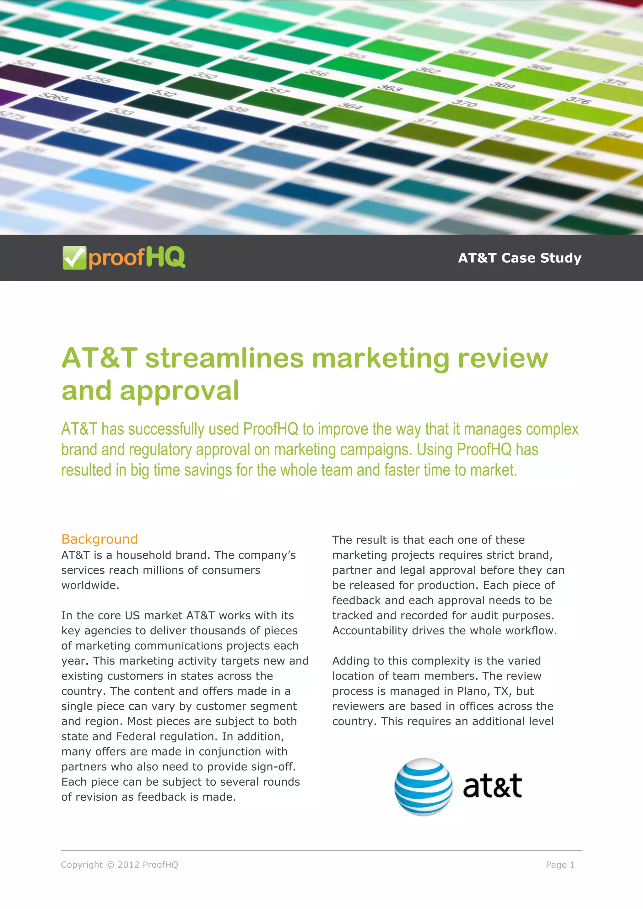 AT&T Case Study | PDF | Email | Internet