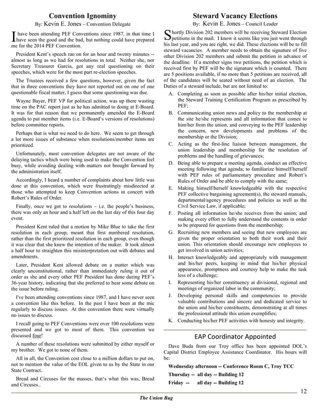 Jan. - April 2015 Union Bug Corinne | PDF