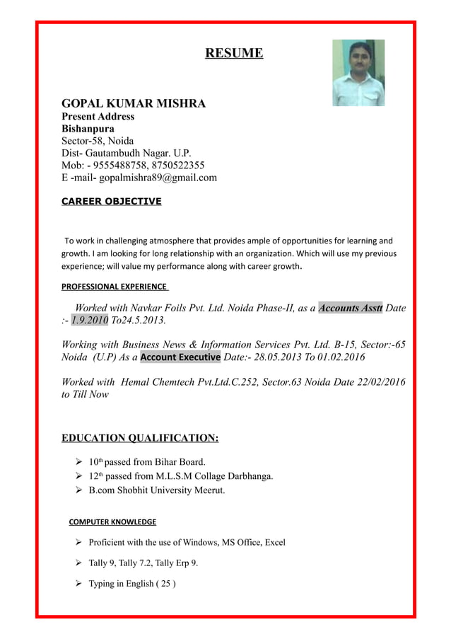 Resume @Gopal | PDF