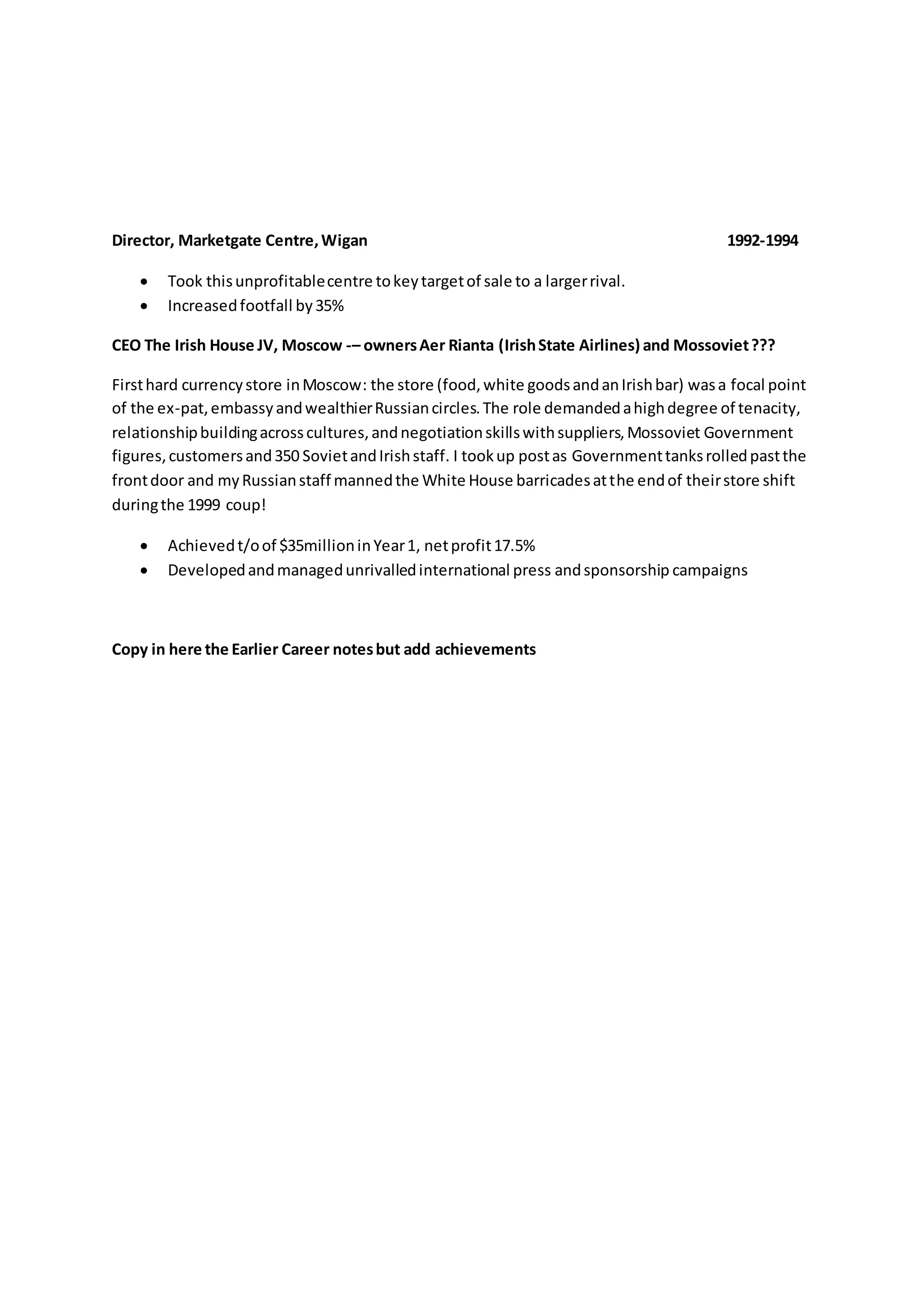 PJ CV Nov 2014 | DOCX | Business Administration | Business