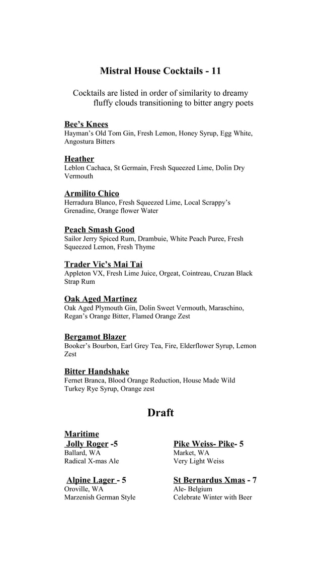 new drink menu | PDF