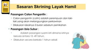 Skrining-Layak-Hamil-untuk peserta calon pengantin | PPTX