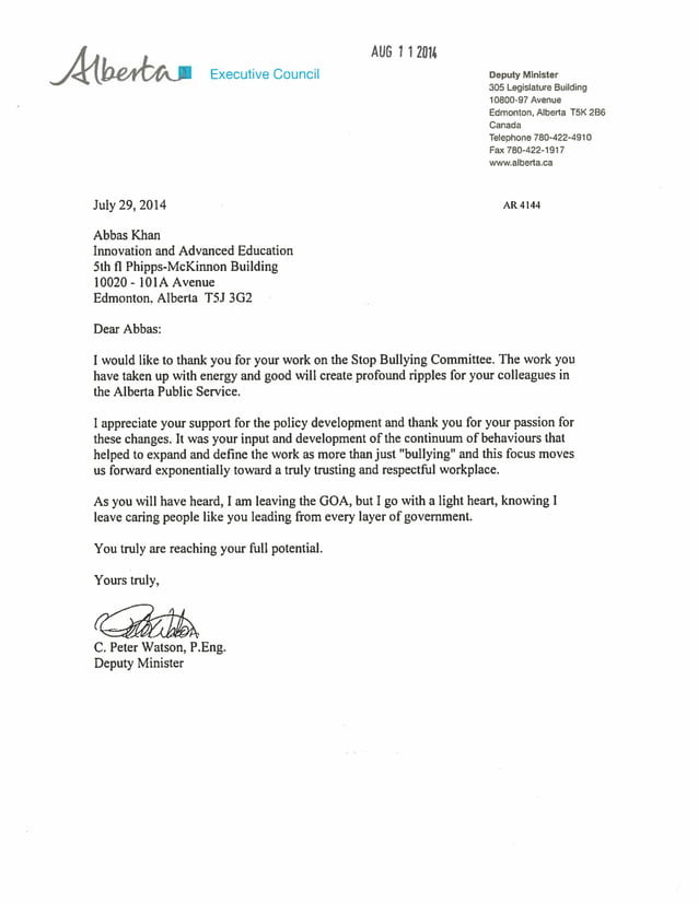 Letter of Commendation 2014 | PDF