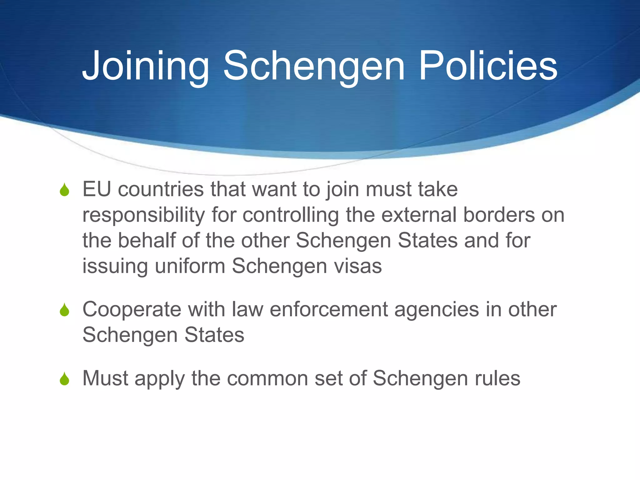 European Schengen Agreement Policies | PPT