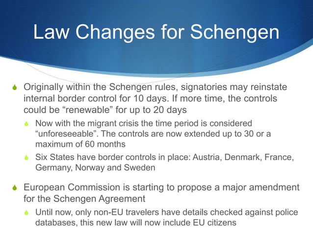 European Schengen Agreement Policies | PPT