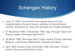 European Schengen Agreement Policies | PPT