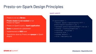 Presto on Apache Spark: A Tale of Two Computation Engines | PPT