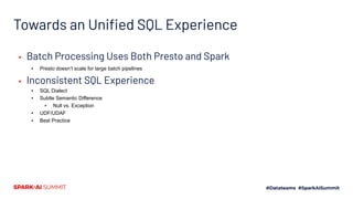 Presto on Apache Spark: A Tale of Two Computation Engines | PPT