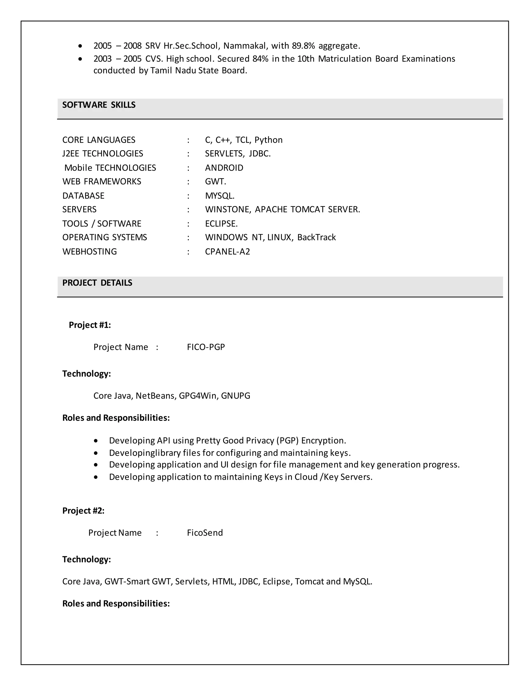 Manoj_cv | DOCX | Web Development | Internet