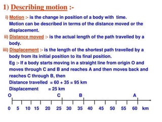 Class 9 motion full detailed ppt for free. Ppt x | PPTX
