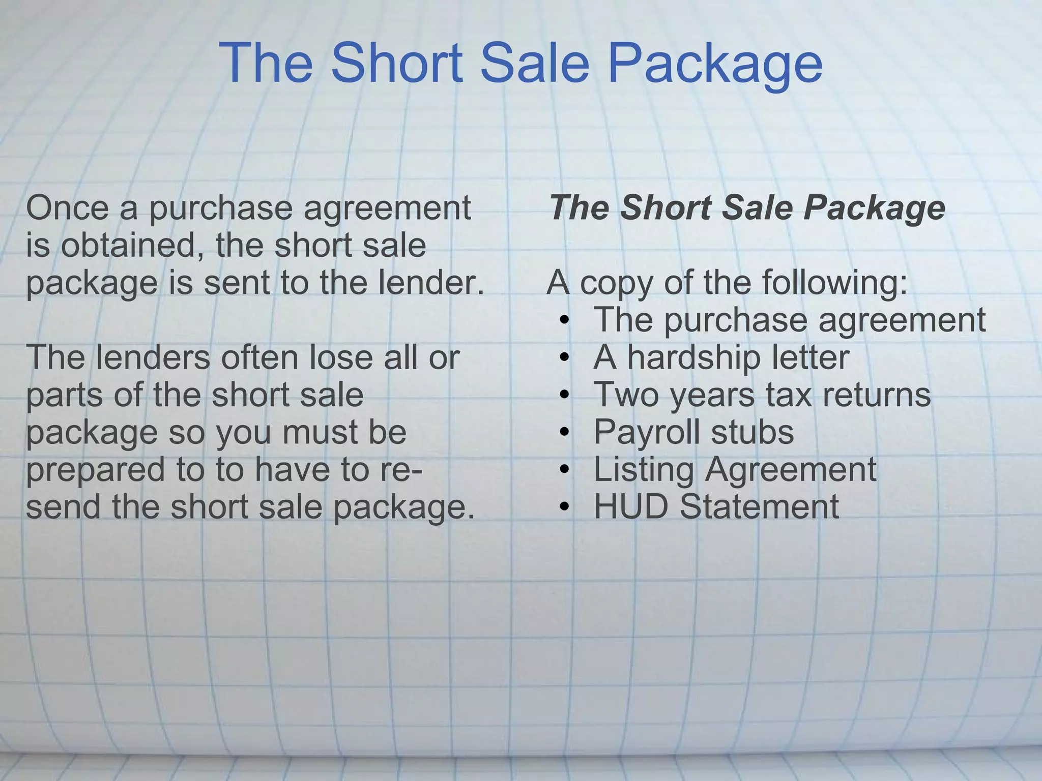 The Short Sale Process | PPT