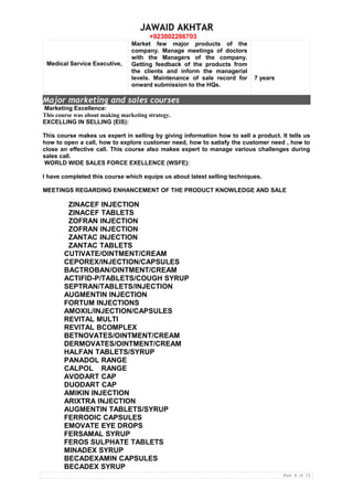 Updated CV of Jawaid Akhtar-2015 | DOC | Business Administration | Business