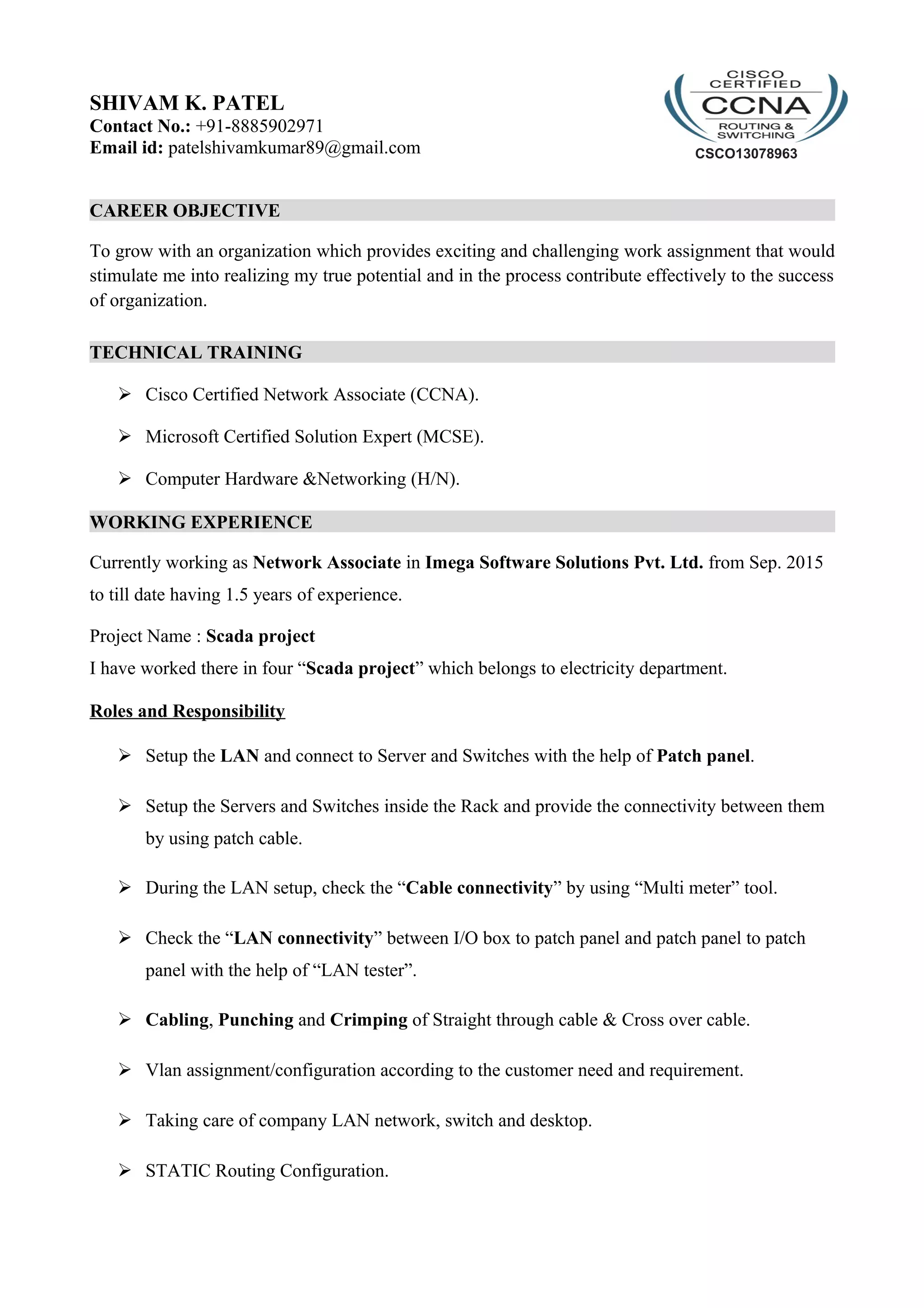 Shivam_Resume. | DOC