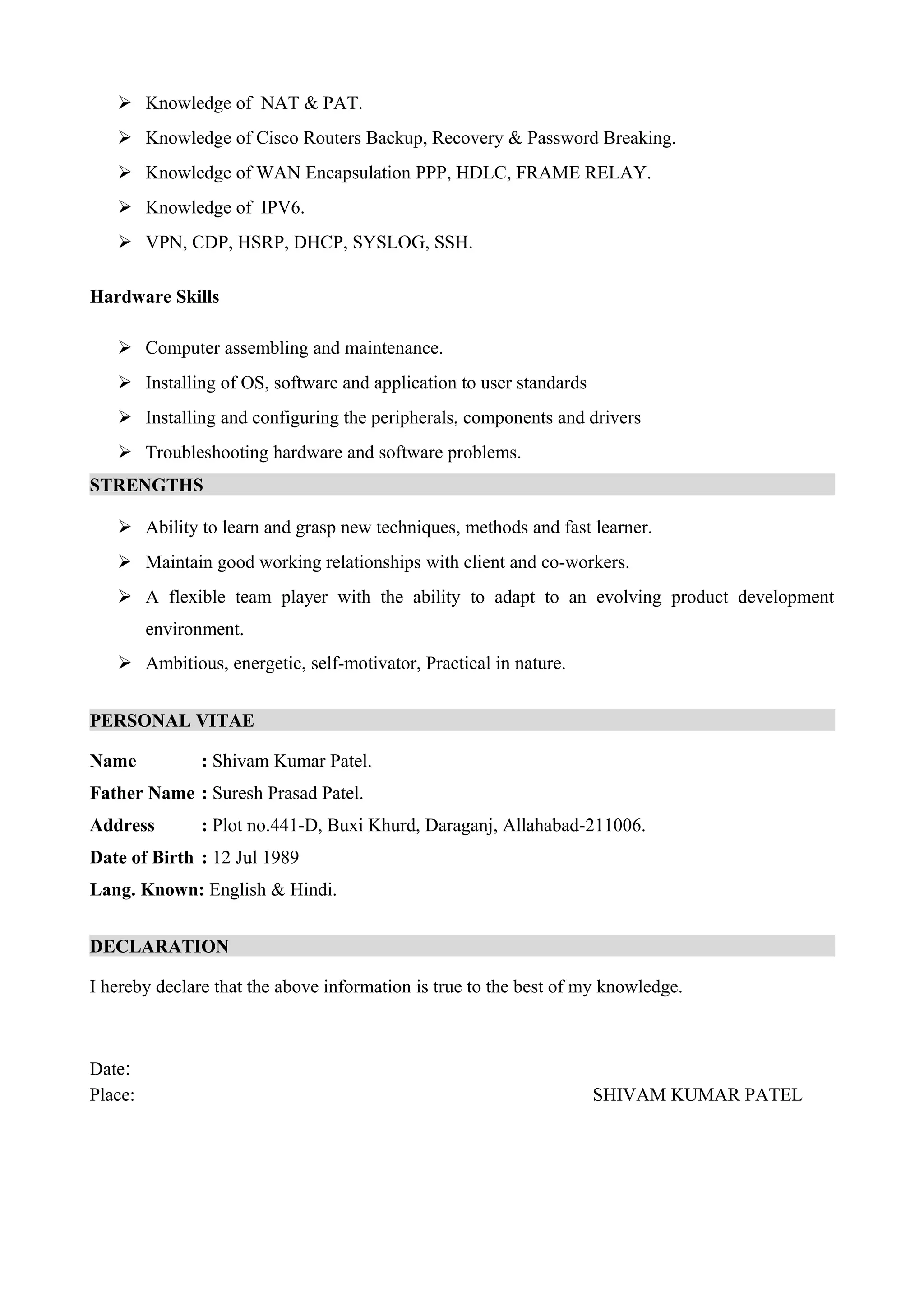 Shivam_Resume. | DOC