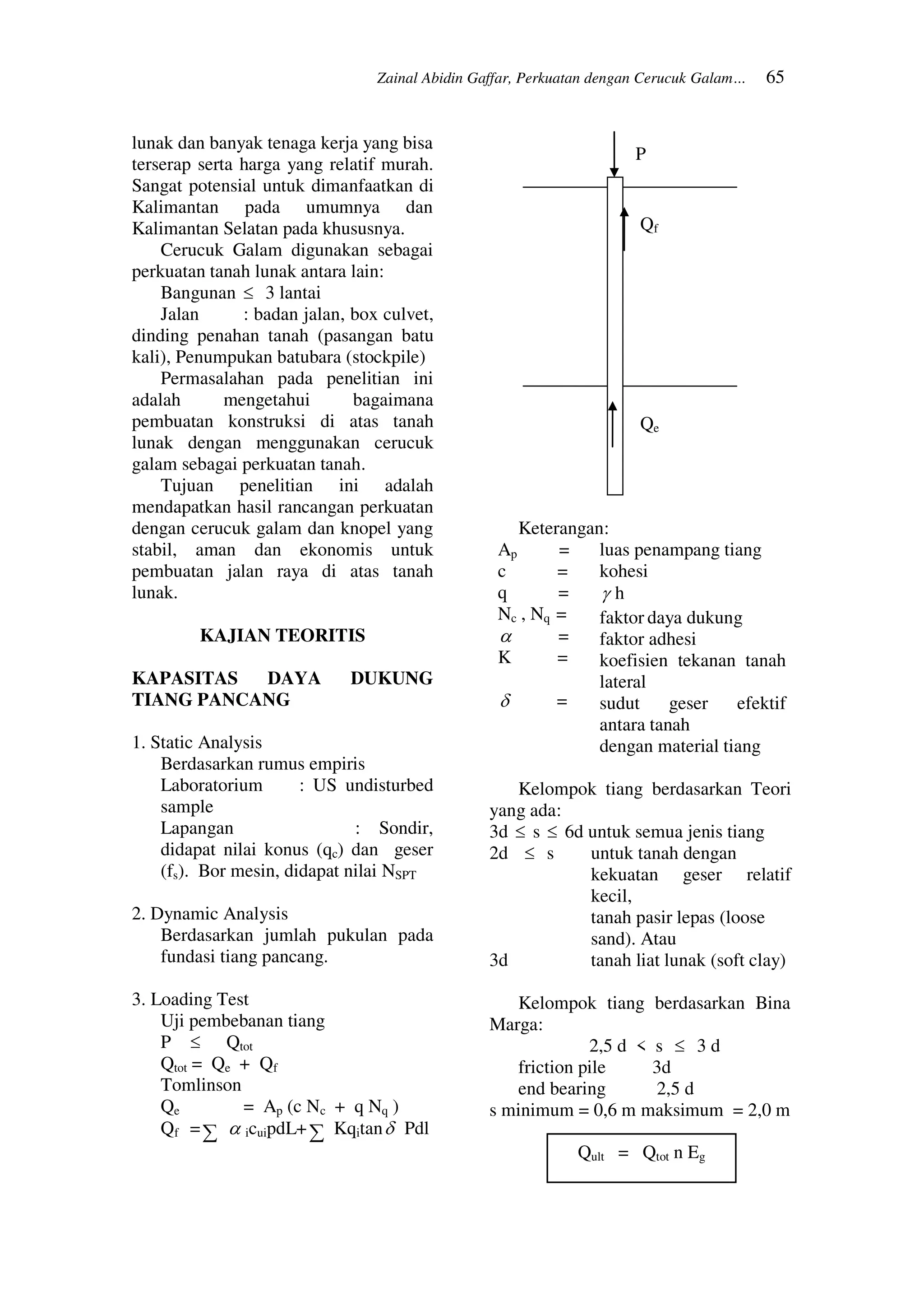 Pondasi Cerucuk kayu serta metode pelaksanaannya | PDF