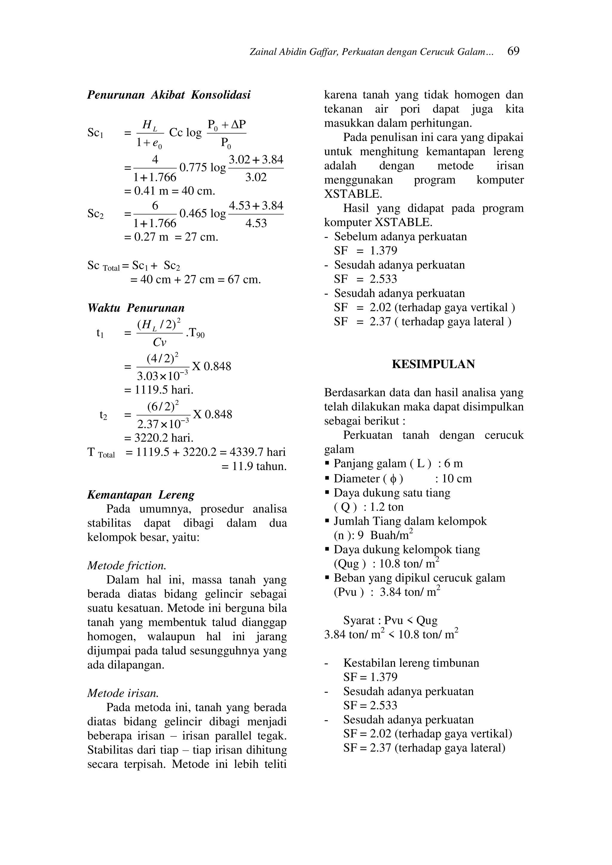 Pondasi Cerucuk kayu serta metode pelaksanaannya | PDF