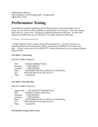 Natural vs.surrogate keys | PDF