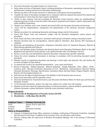 MUSLIM Curriculum Vitea | DOC