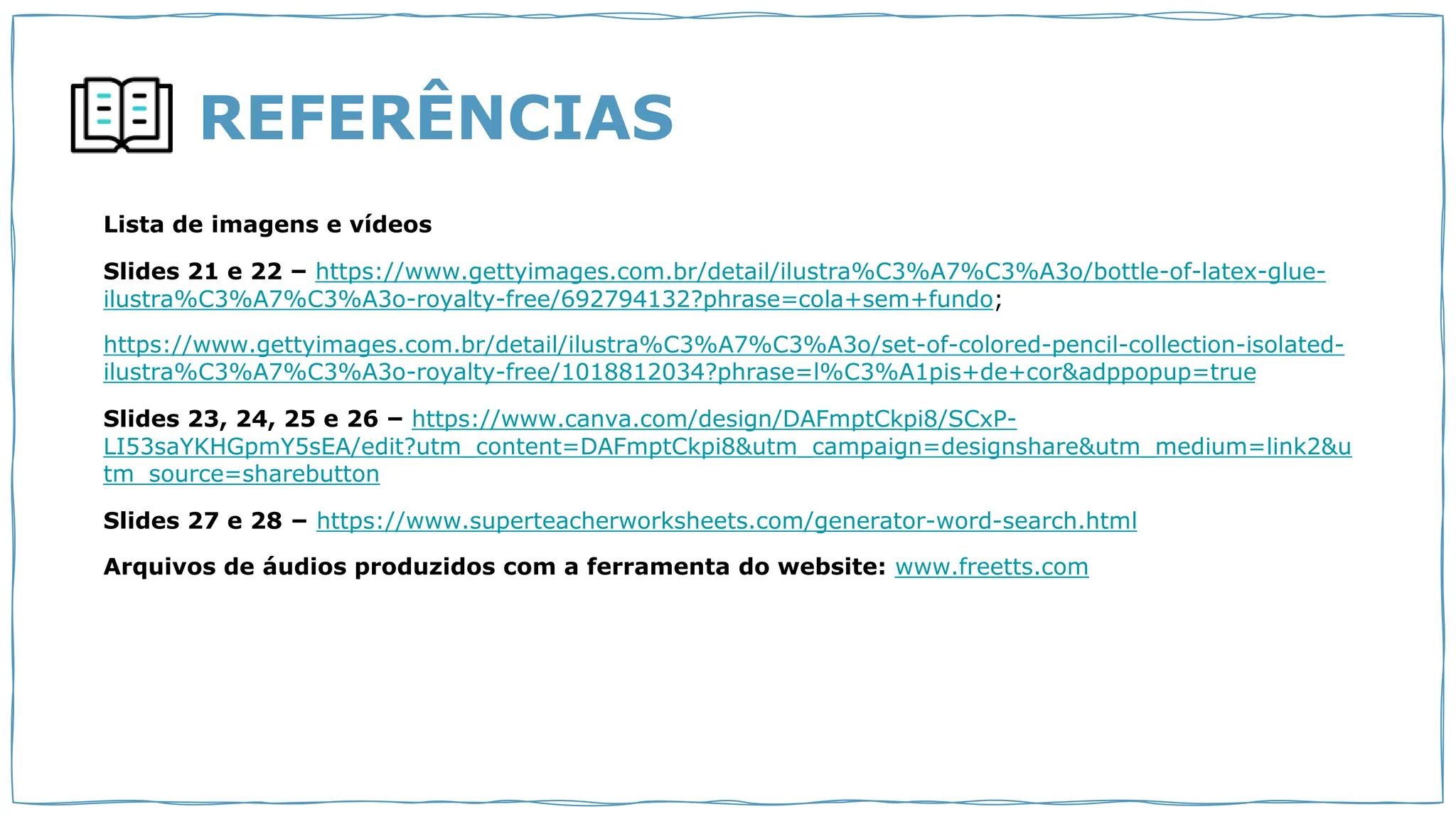 School Material Objetos e Materiais escolares | PPTX