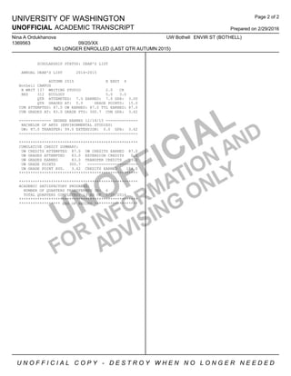 UWUnofficialTranscript | PDF