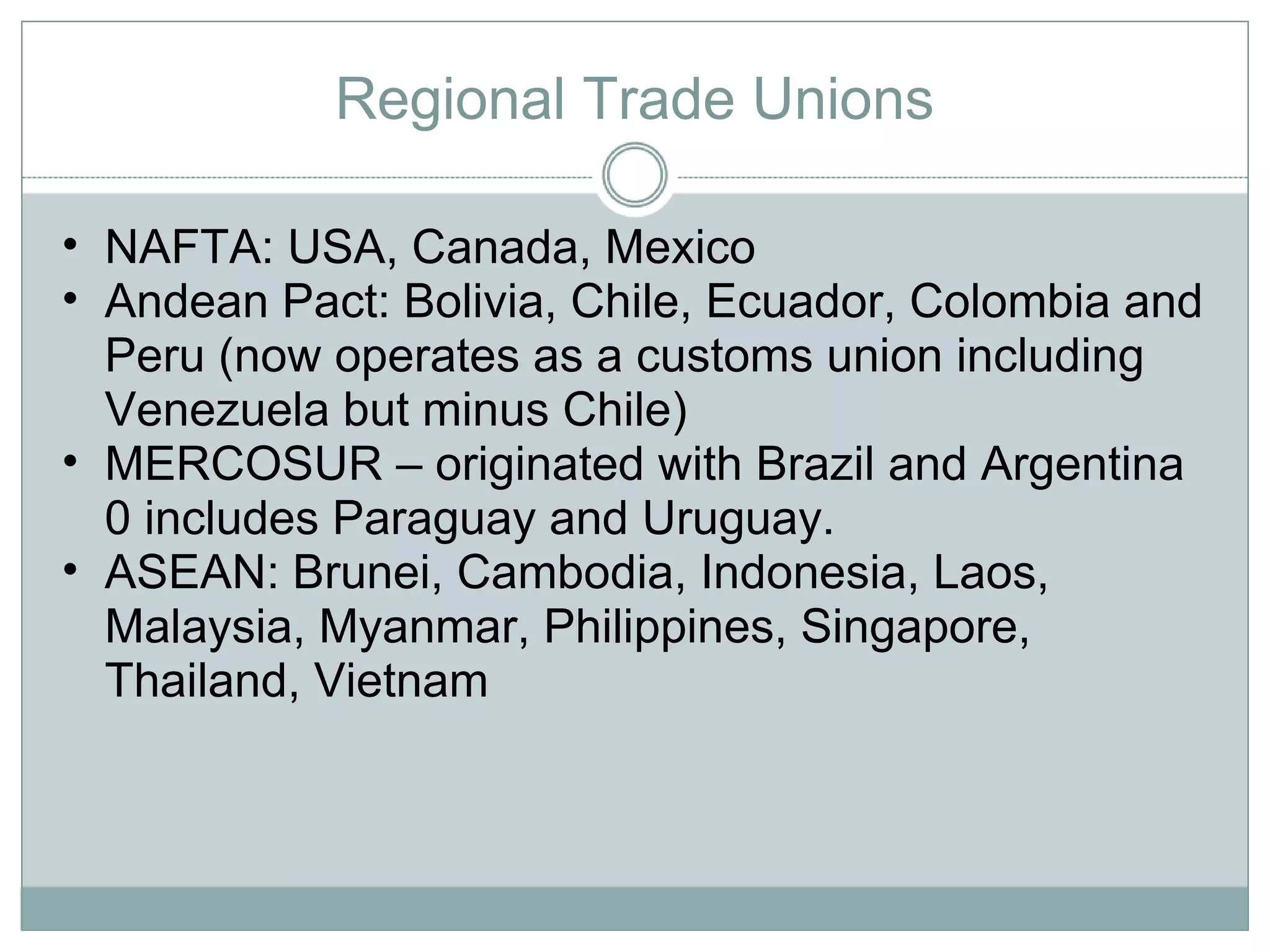 Regional Economic Integration | PPT