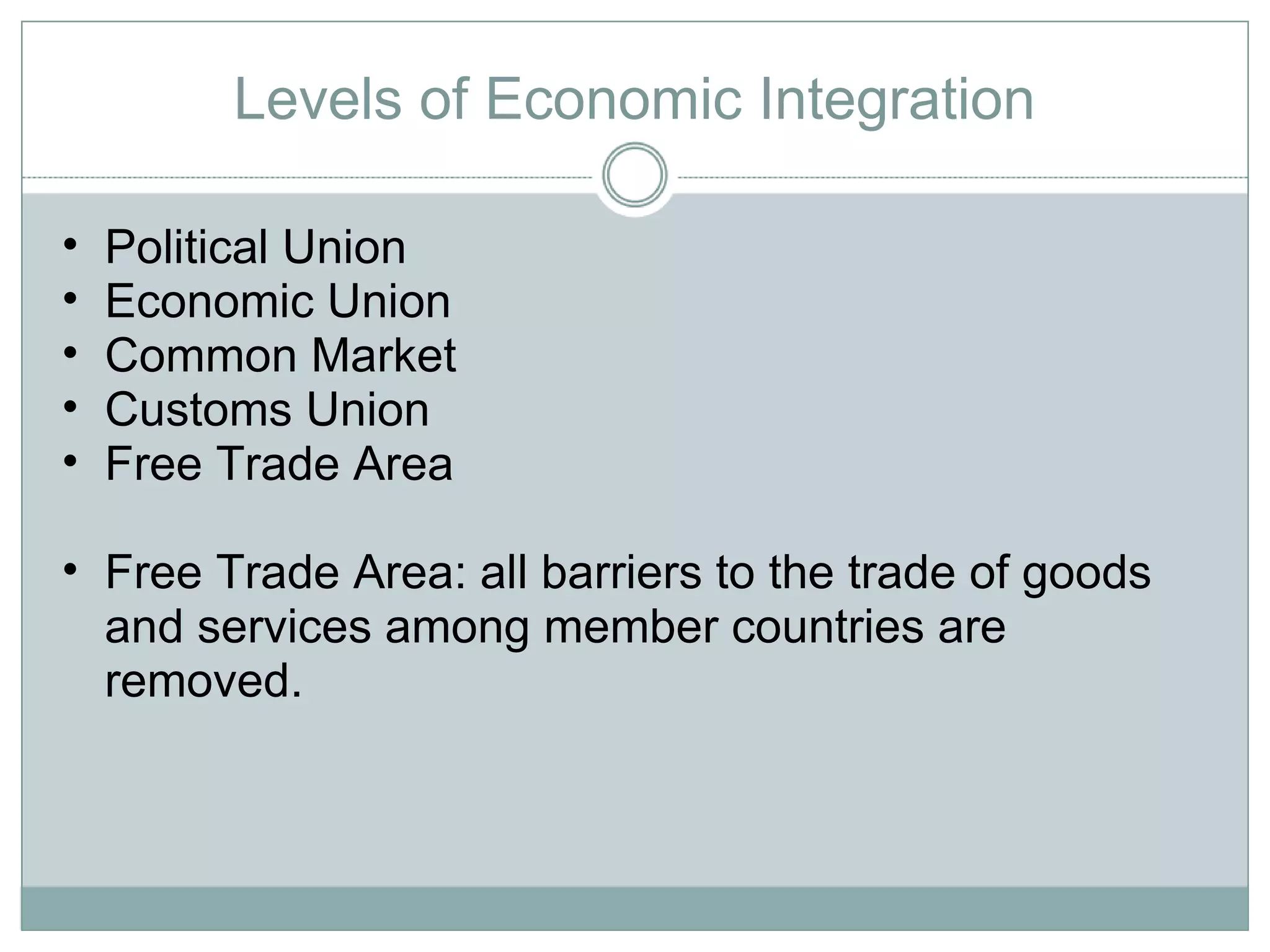 Regional Economic Integration | PPT | Currencies | Economy