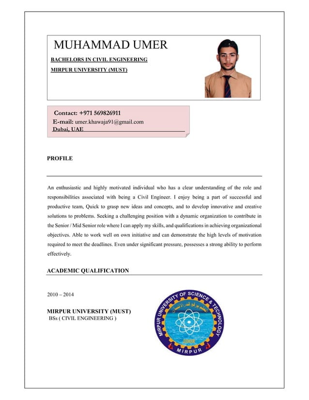 M.Umer(cv) | PDF