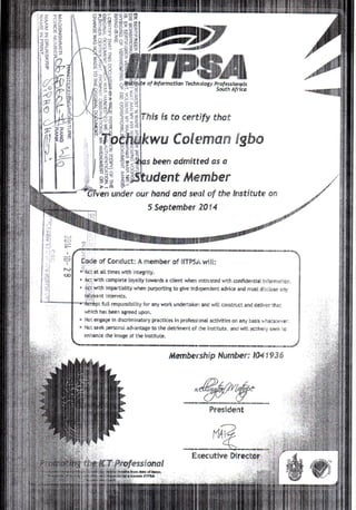 IITPSA STUDENT MEMBERSHIP CERT.PDF